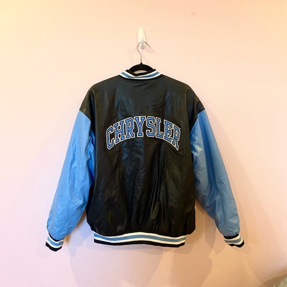 Nascar | Jackets & Coats | Chrysler Leather Varsity Jacket | Poshmark